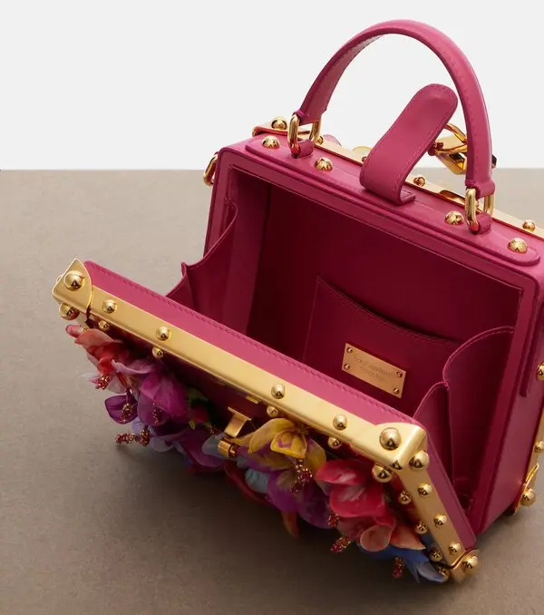 Dolce & Gabbana Floral Appliqué Box Bag