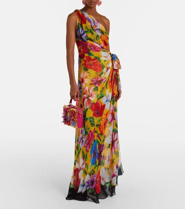 Dolce & Gabbana Floral Appliqué Box Bag