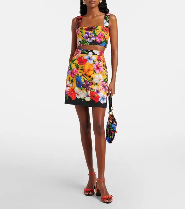 Dolce & Gabbana Floral Print Mini Skirt
