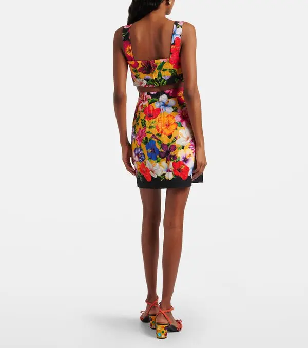 Dolce & Gabbana Floral Print Mini Skirt