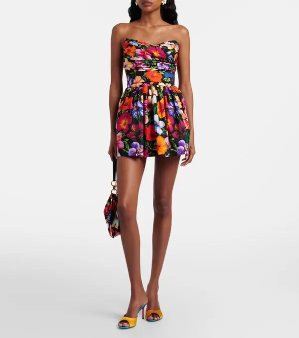 Dolce & Gabbana Floral Cotton Mini Dress