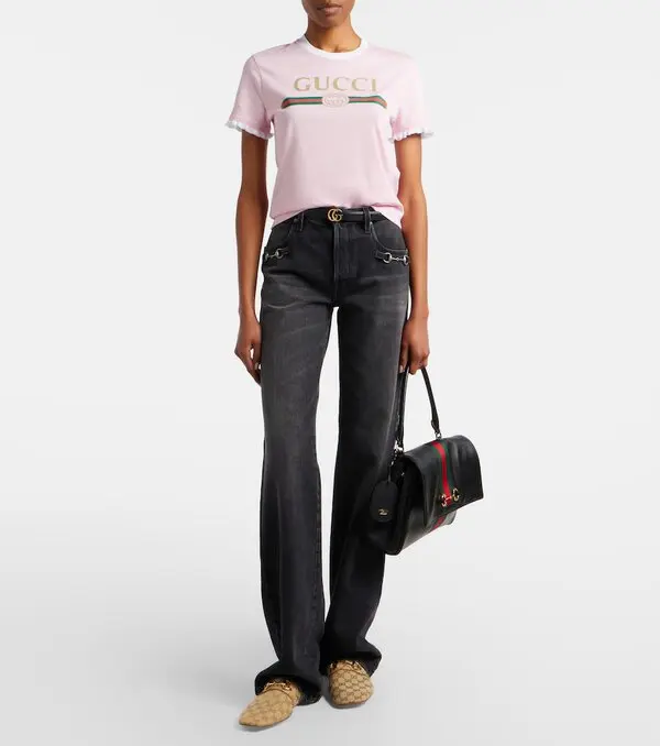 Gucci Gg Canvas Mules