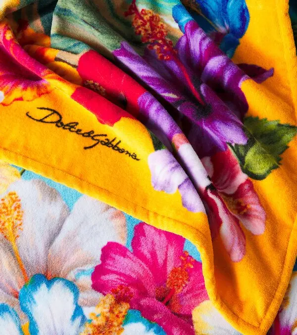 Dolce & Gabbana Printed Cotton Terry Beach Towel