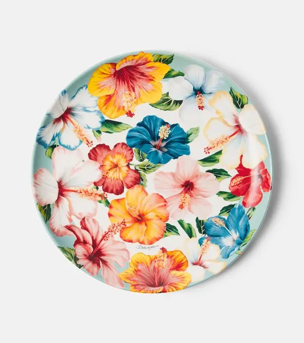 Dolce & Gabbana Floral Ceramic Platter - Multicoloured