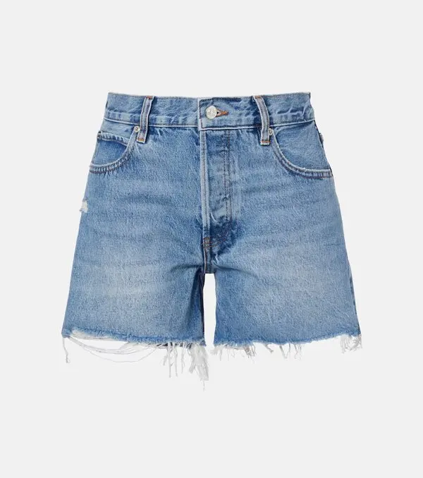 FRAME Long Hang Denim Shorts