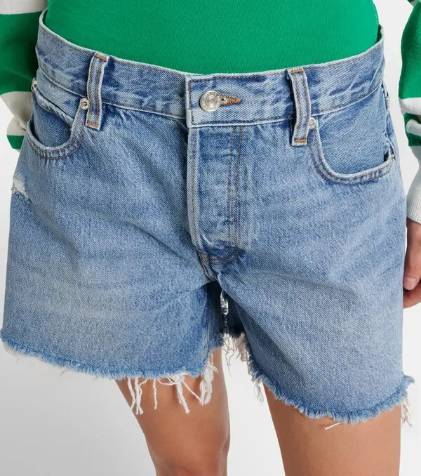 FRAME Long Hang Denim Shorts