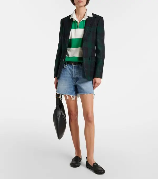 FRAME Long Hang Denim Shorts