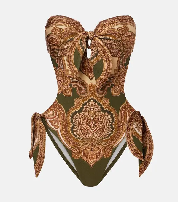 Zimmermann Mahon Paisley Printed One-piece Swimsuit - Multicoloured