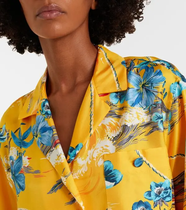 Gucci Flora Silk Twill Shirt