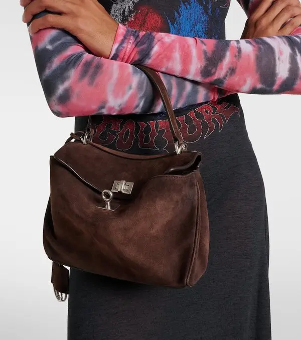 Balenciaga Rodeo Mini Suede Top-handle Bag - Brown
