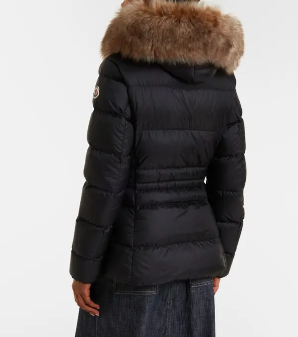 Moncler Boed Shearling-trimmed Down Jacket