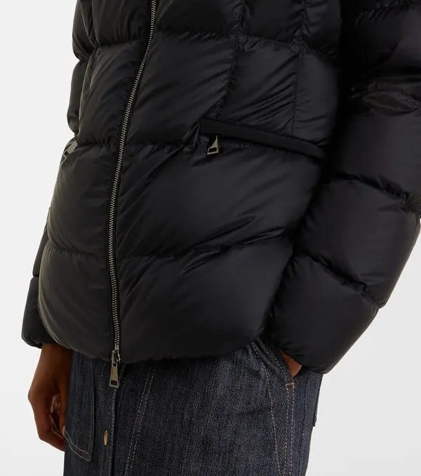 Moncler Boed Shearling-trimmed Down Jacket