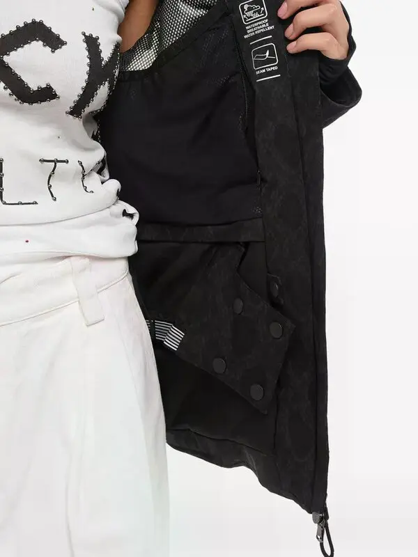 Giorgio Armani Graphic Print Hooded Jacket