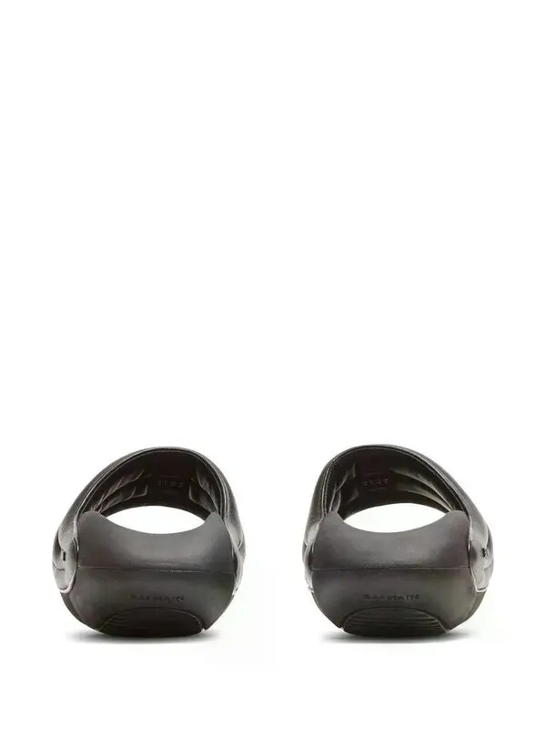Balmain Quilted Platform Slides