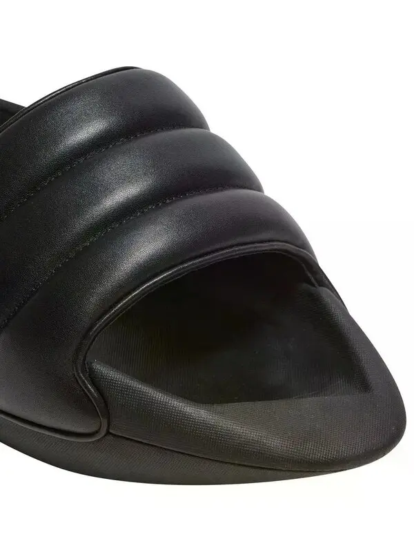 Balmain Quilted Platform Slides