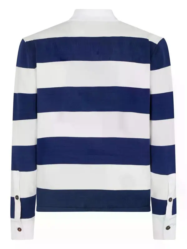 Dsquared2 Logo-embroidered Striped Polo Shirt