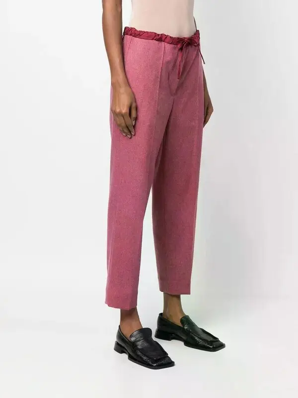 JIL SANDER Cropped Wool Trousers
