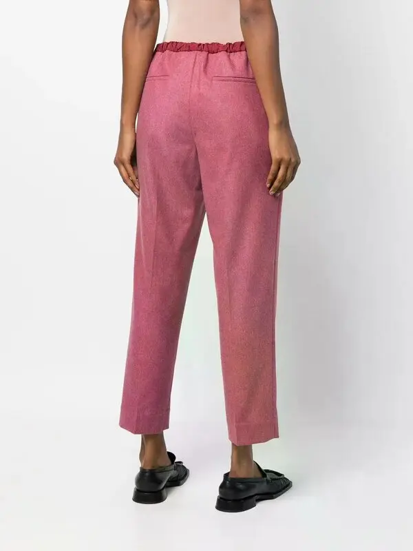 JIL SANDER Cropped Wool Trousers