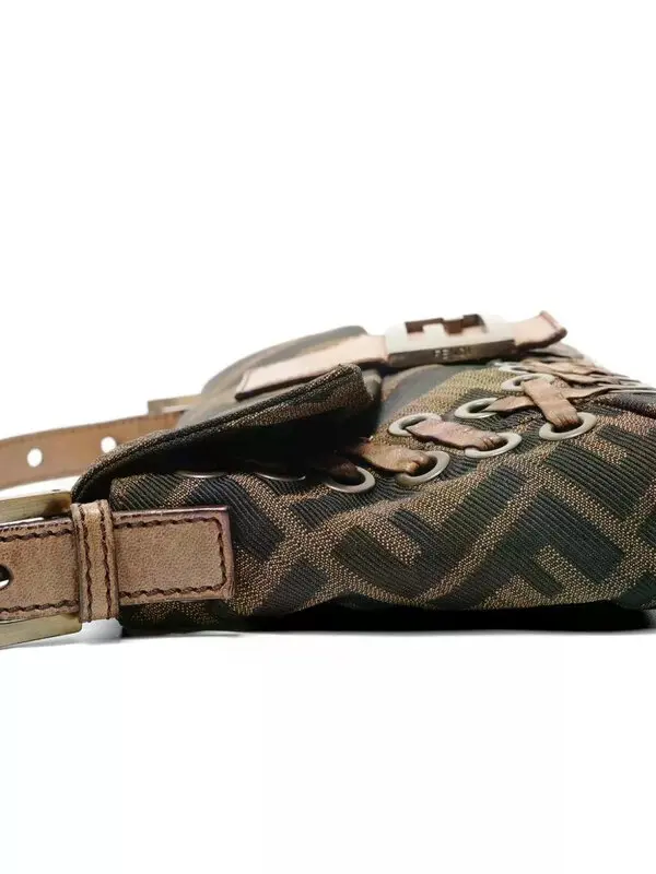 Fendi 1999-2005 Mamma Baguette Zucca-monogram Shoulder Bag