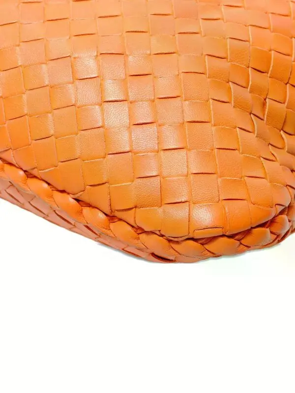 Bottega Veneta Intrecciato Shoulder Bag - Orange