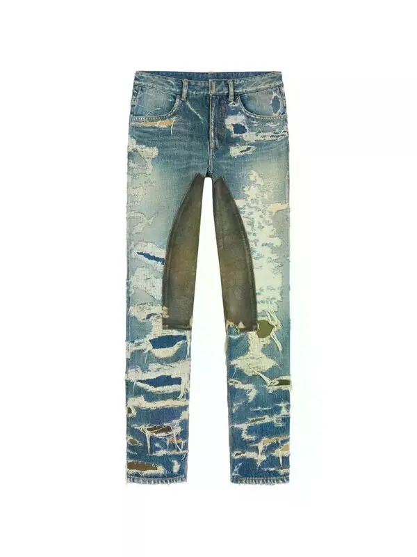 Givenchy Distressed Patch-detail Jeans