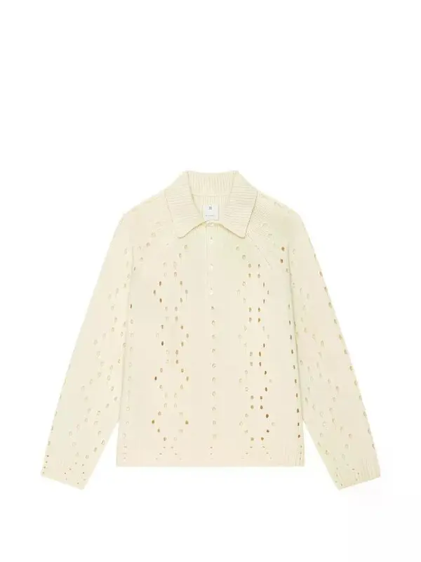 Givenchy Openwork Polo-collar Jumper