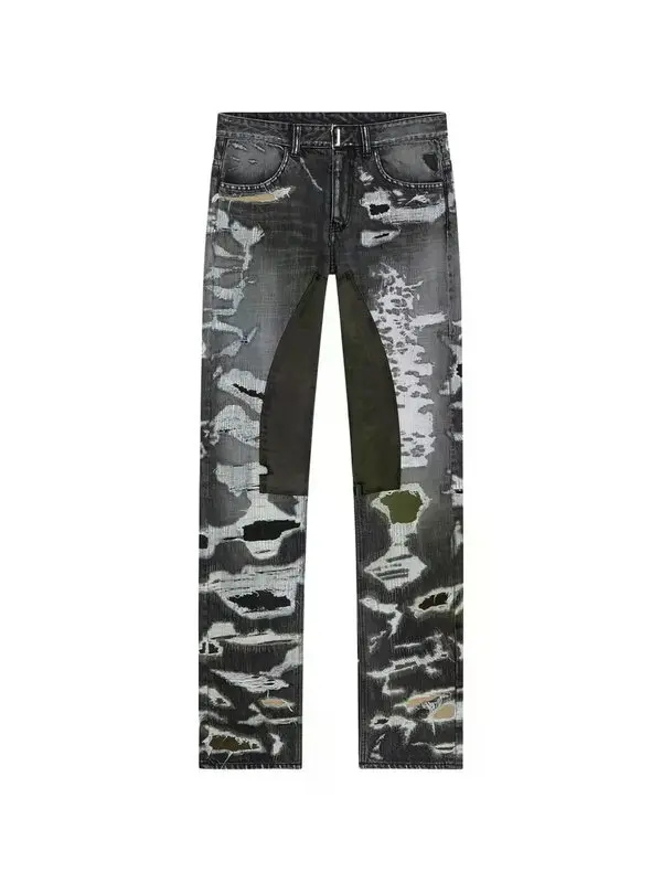 Givenchy Distressed Patched Jeans