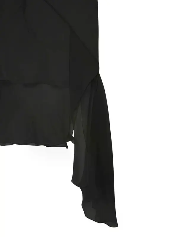 Givenchy Asymmetric Silk Dress - Black