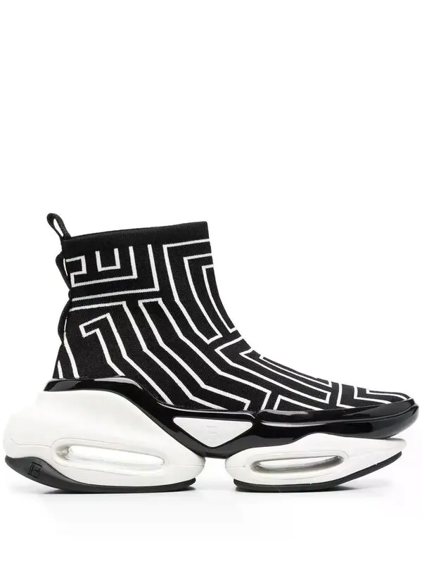 Balmain Bold Hiking Monogram Sneakers