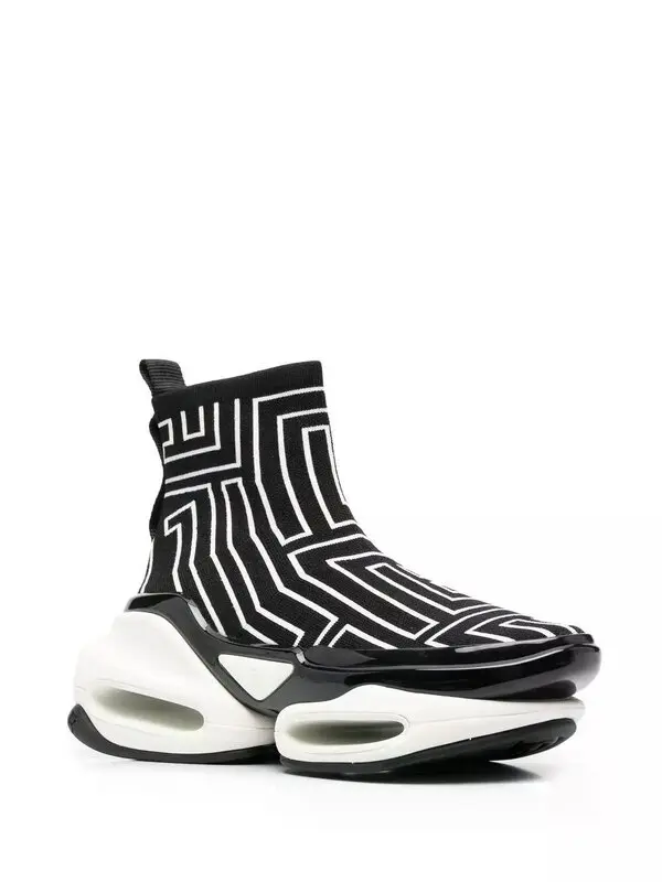 Balmain Bold Hiking Monogram Sneakers