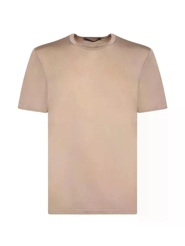DANIELE FIESOLI Crew-neck Short-sleeve T-shirt - Brown