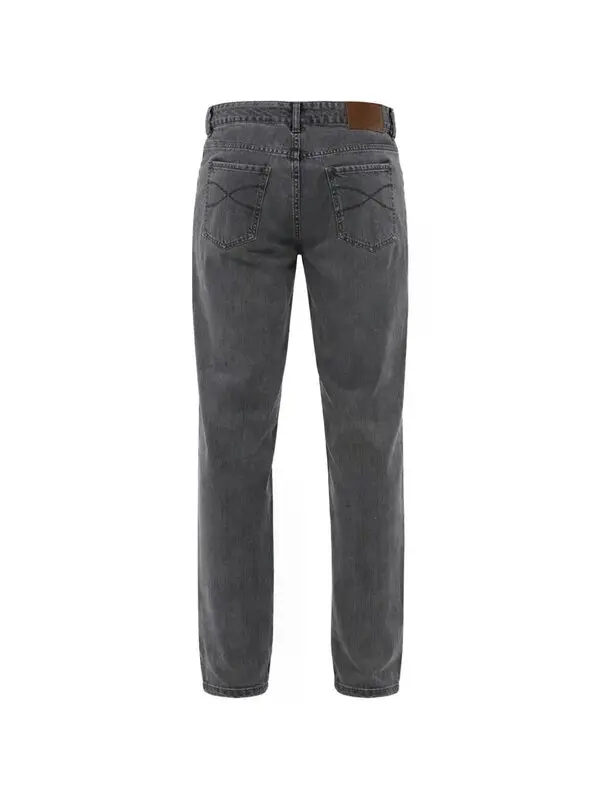 Brunello Cucinelli Straight-leg Five-pocket Jeans - Grey