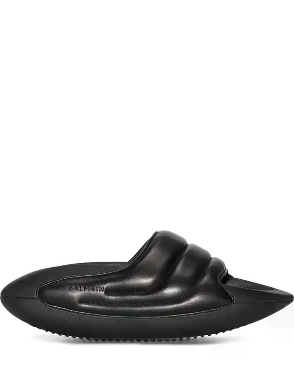Balmain Quilted Slides