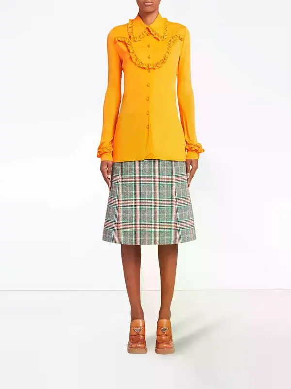 Prada Ruffled Button-up Shirt