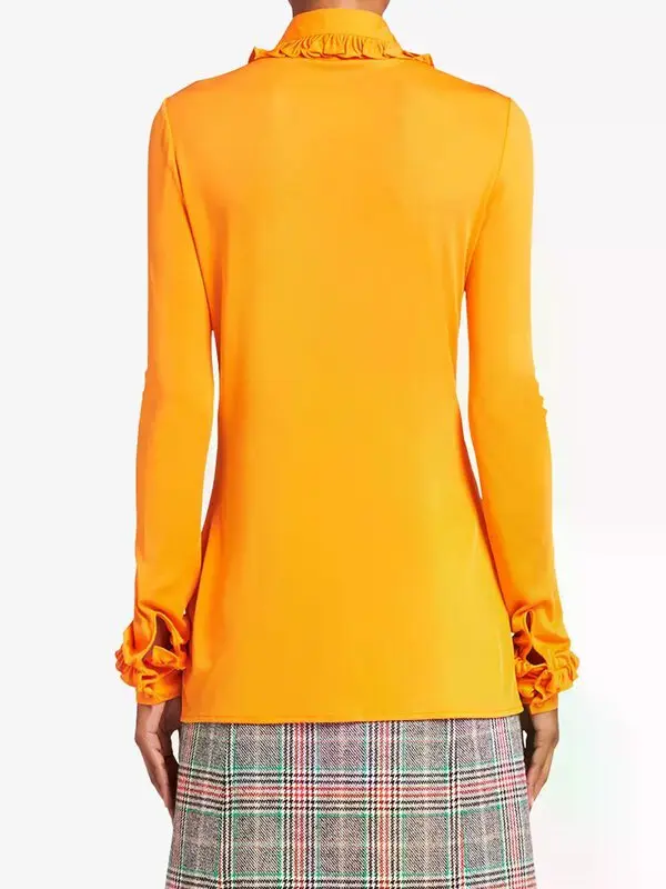 Prada Ruffled Button-up Shirt
