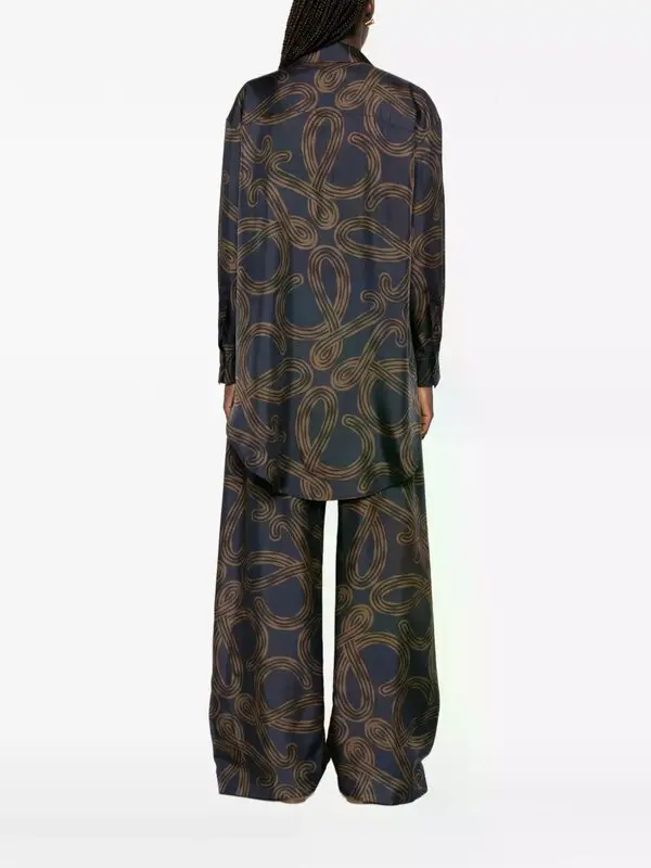 Loewe Anagram Print High-low Shirt
