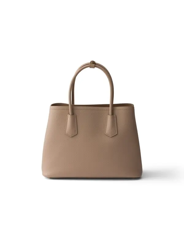 Prada Double Medium Saffiano Leather Bag - Pink