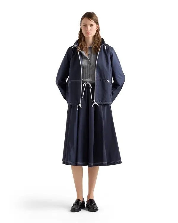 Prada Light Re-nylon Full Skirt - Blue