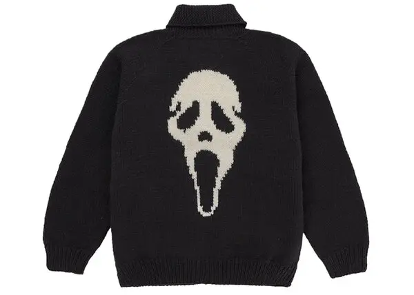 Supreme Ghostface Cowichan Sweater - Black