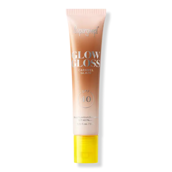 Supergoop!® Glow Gloss Spf 40 Lip Balm With Peptides & Shea Butter - Caramel Glaze