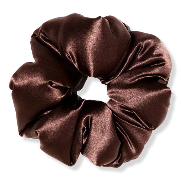 DROWSY Padded Silk Scrunchie - Cocoa Glow