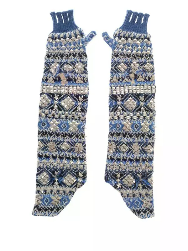 MAISON MARGIELA Fingerless Studded Gloves