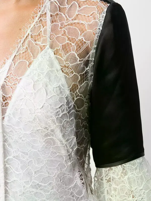Loewe Floral Lace Shirt Dress