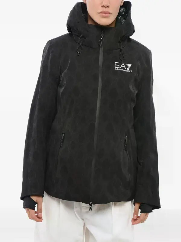 Giorgio Armani Graphic Print Hooded Jacket