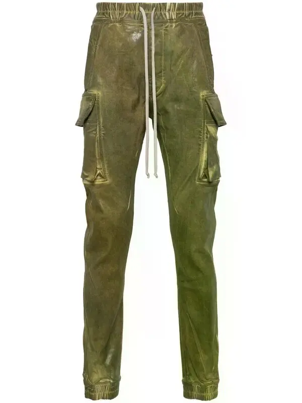 Rick Owens Asparagus Coated Cotton Trousers