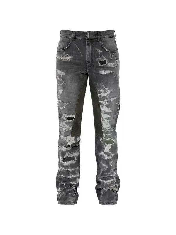 Givenchy Distressed Patched Jeans