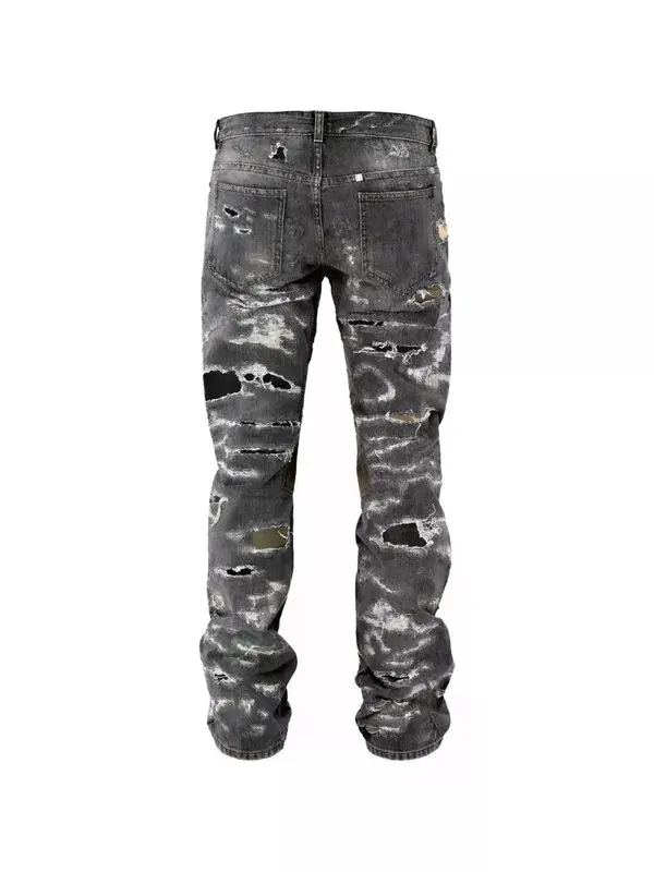 Givenchy Distressed Patched Jeans