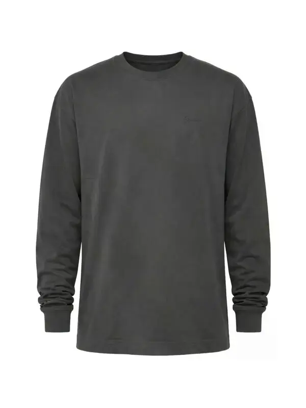 Givenchy Logo-print Long-sleeve T-shirt - Grey