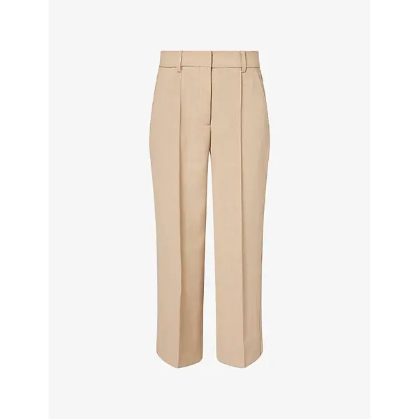 ME+EM Me + Em Tailored Cropped-leg Woven Trousers
