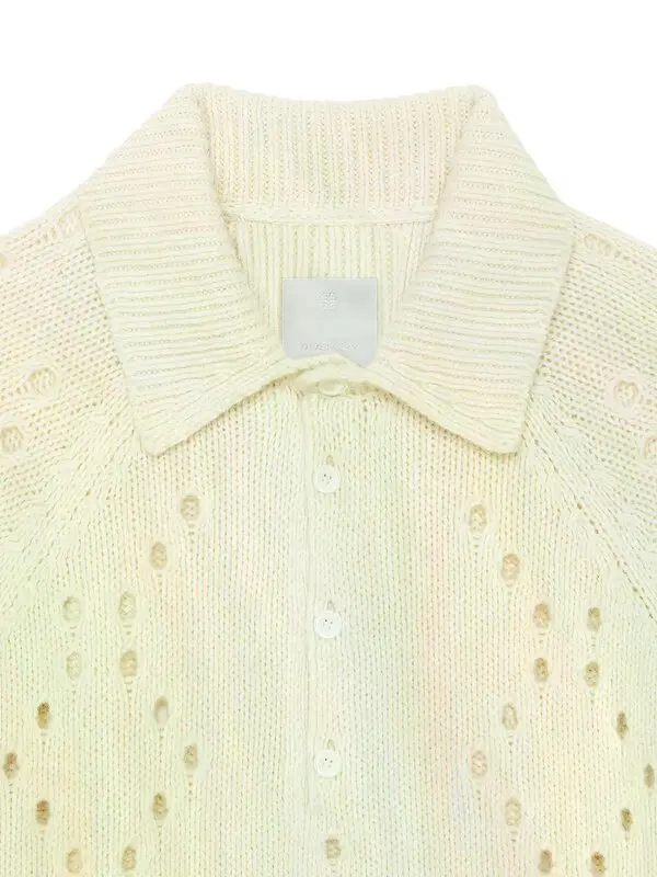 Givenchy Openwork Polo-collar Jumper
